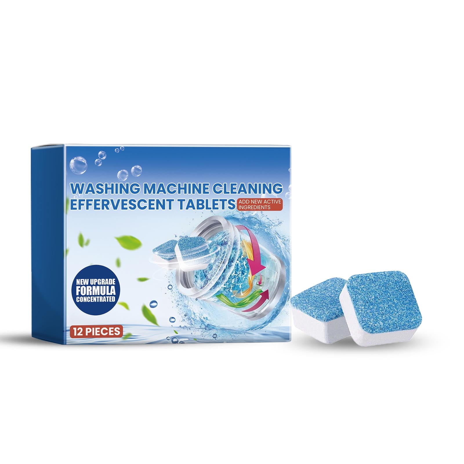 Washing Machine Cleaner Tablets (Pack Of 12) True Fresh Washing Machine ...
