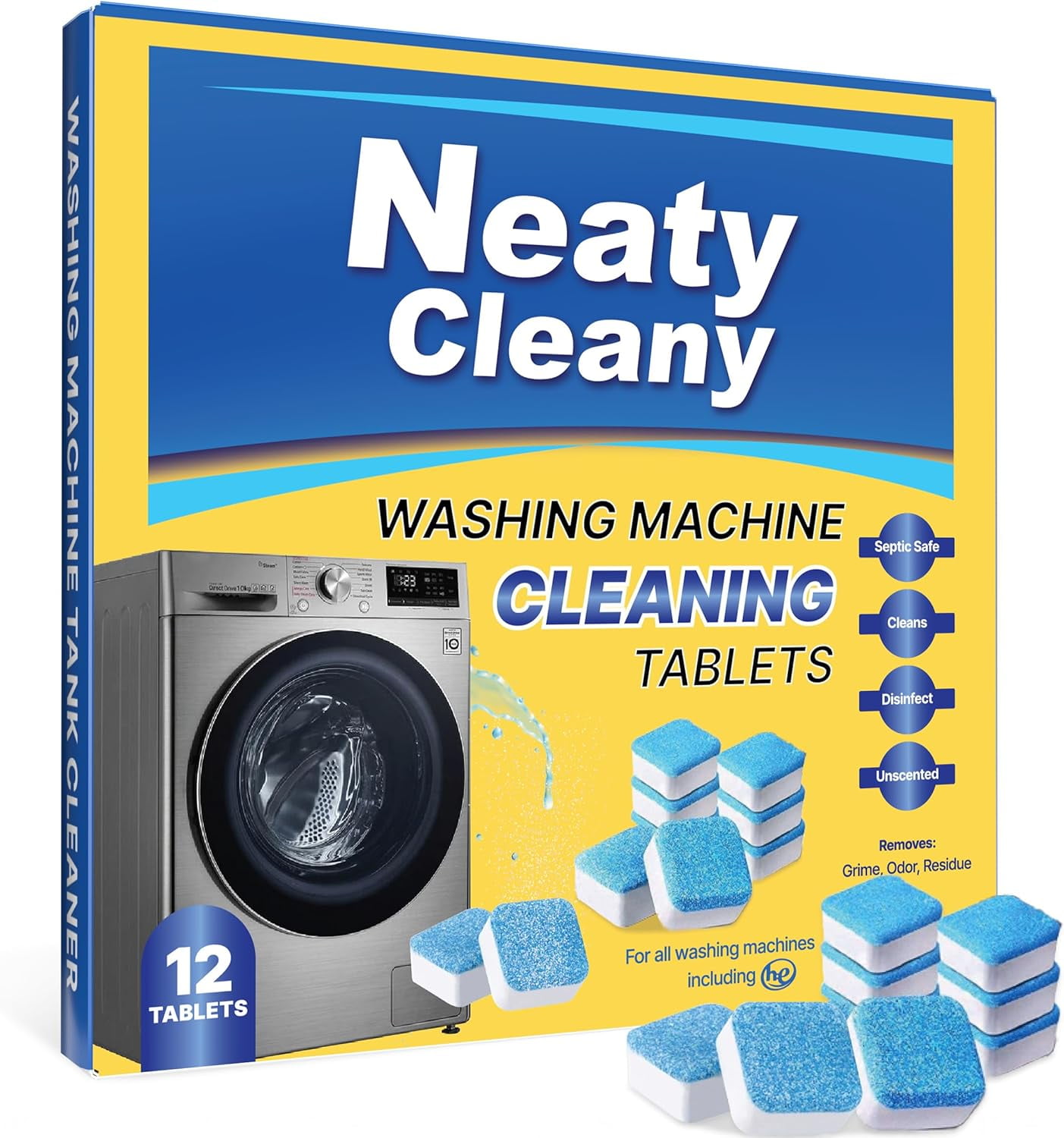 Washing Machine Cleaner Tablets - Washing Machine Cleaning Tablets for ...