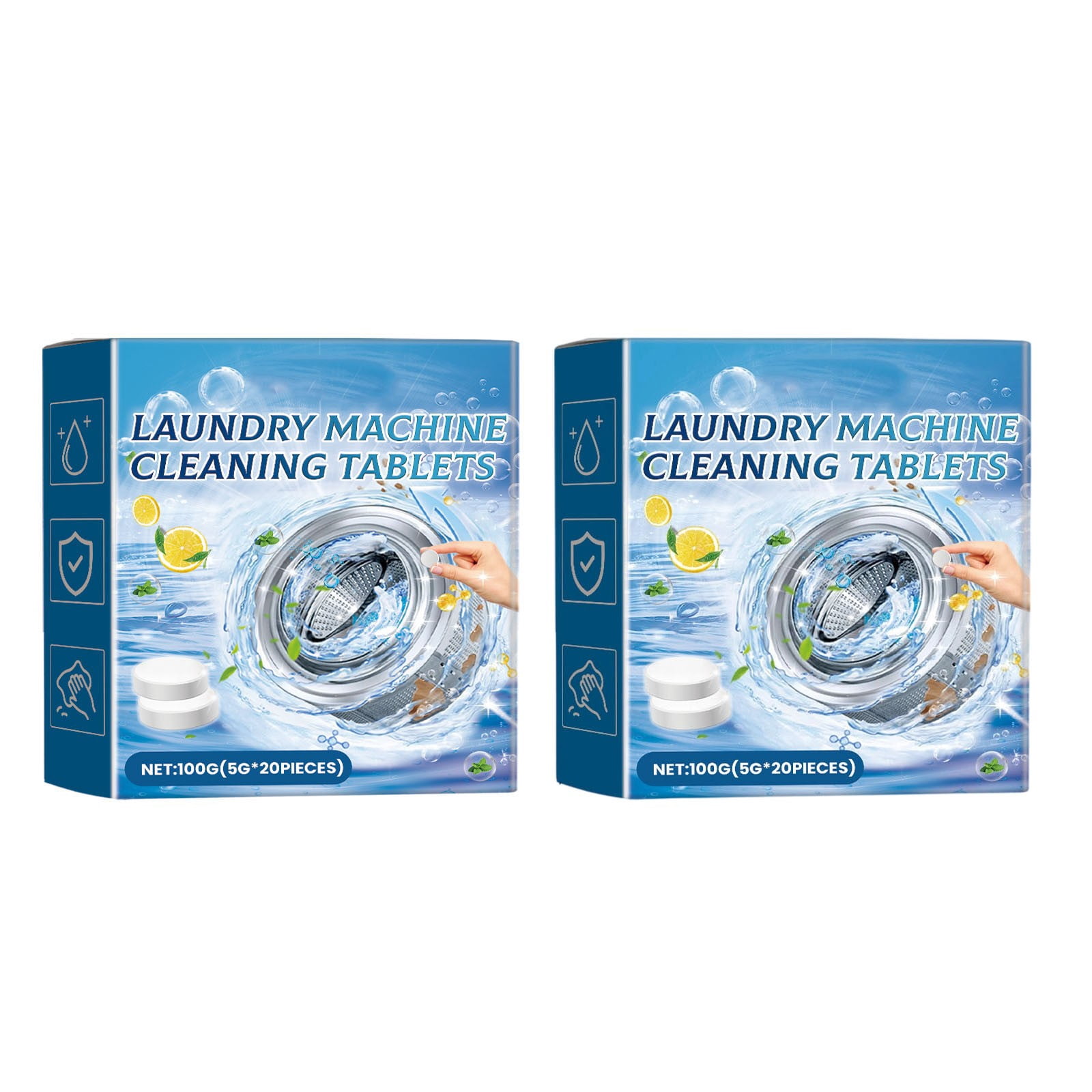 Washing Machine Cleaner Tablets for Odor Buildup, Deep Cleaning Tablets ...