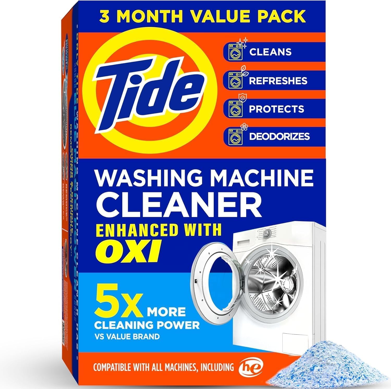 Washing Machine Cleaner by , Washer Machine Cleaner with Oxi for Front ...