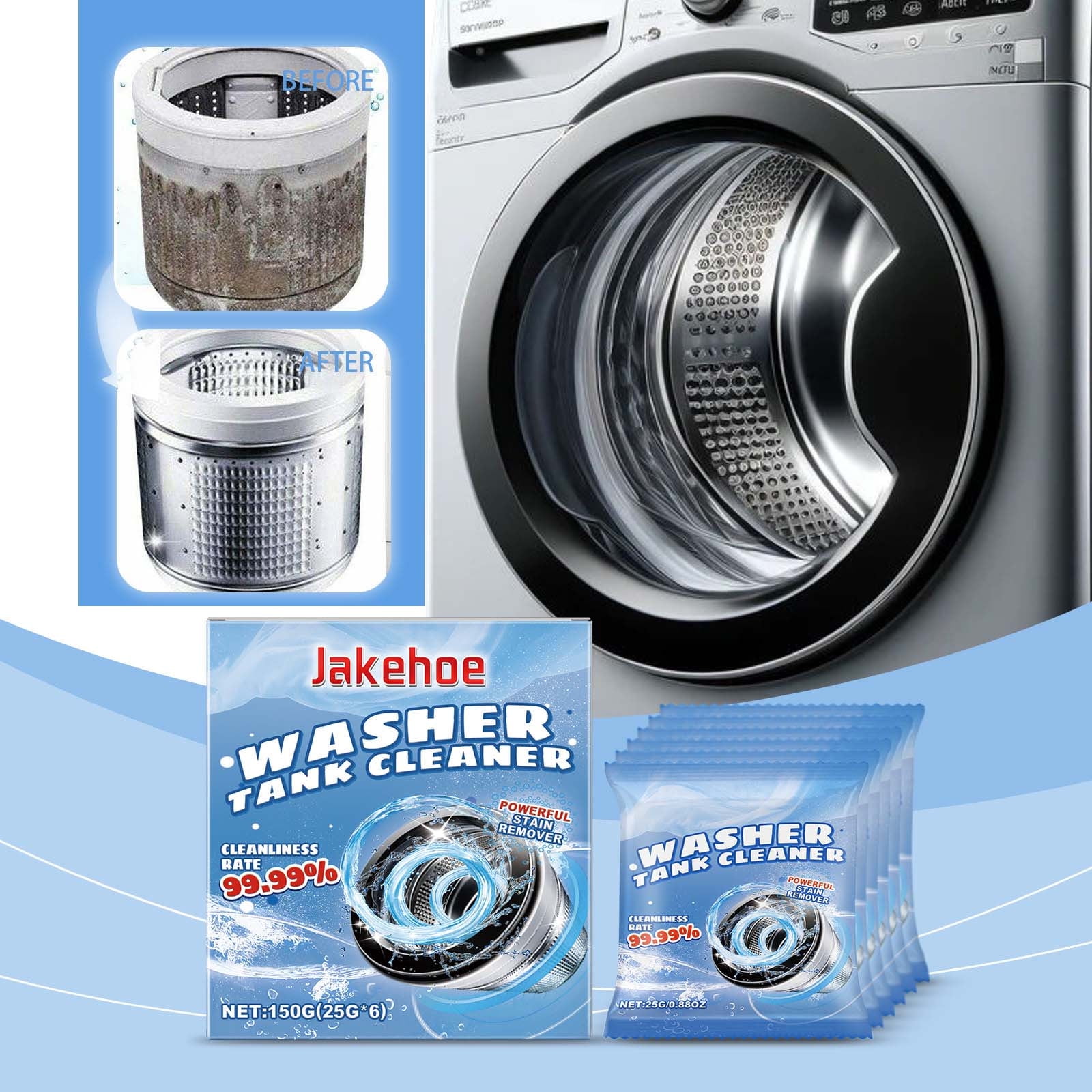 Washing Machine Cleaning Powder, Stain Remover for Trough, 25g Pack ...