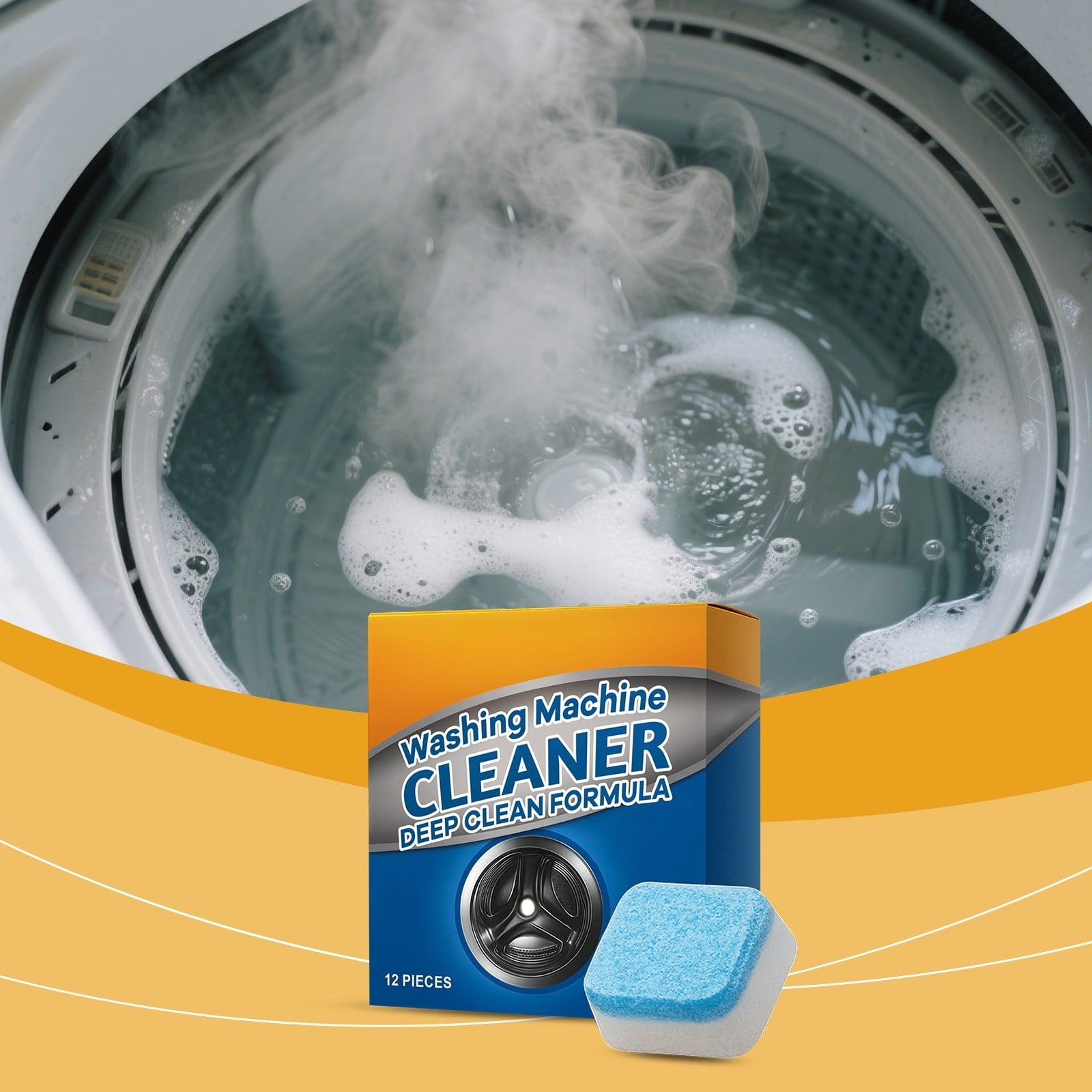 Washing Machine Cleaning Tablets Powerful Descaling and Odor Removal ...