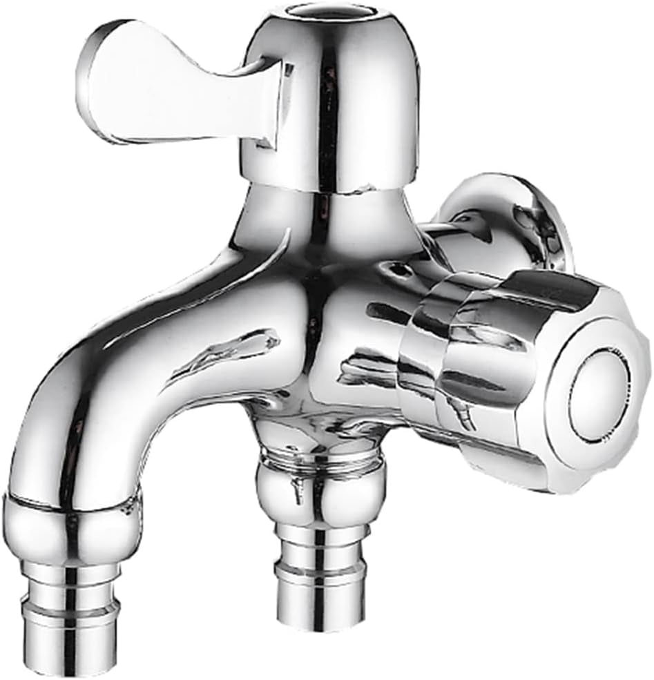 Washing Machine Cold Water Mixture Faucet Double spout Brass Laundry ...