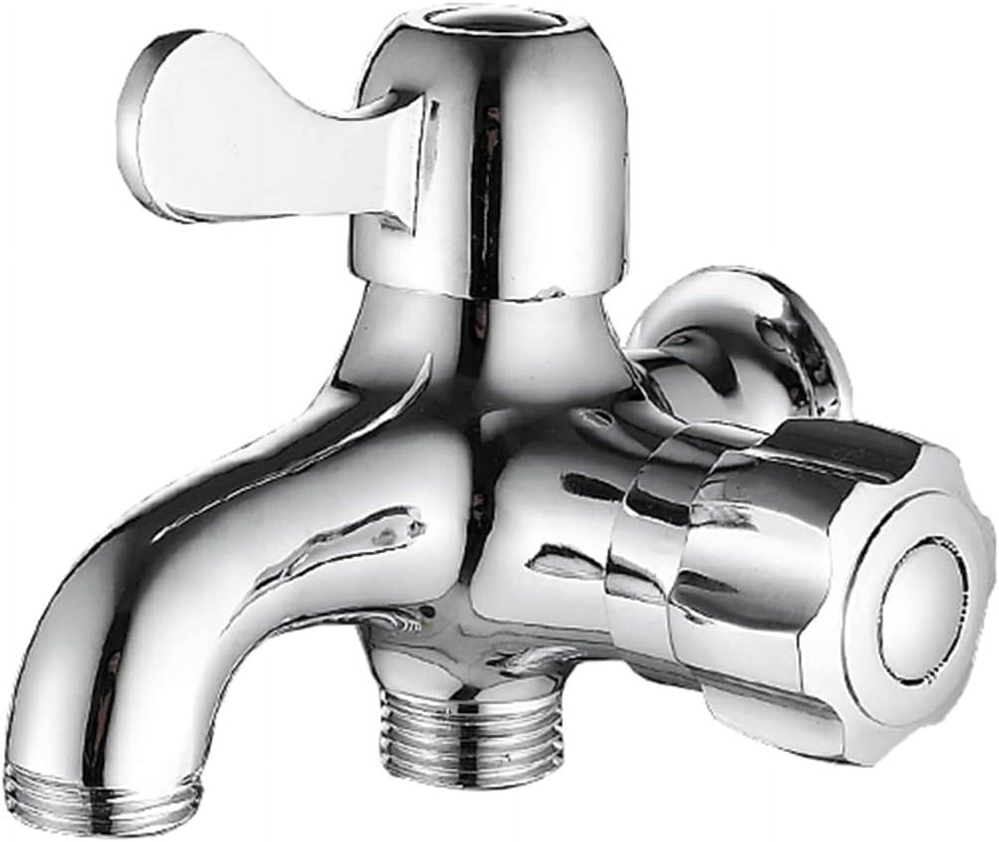 Washing Machine Cold Water Mixture Faucet Double spout Brass Laundry ...