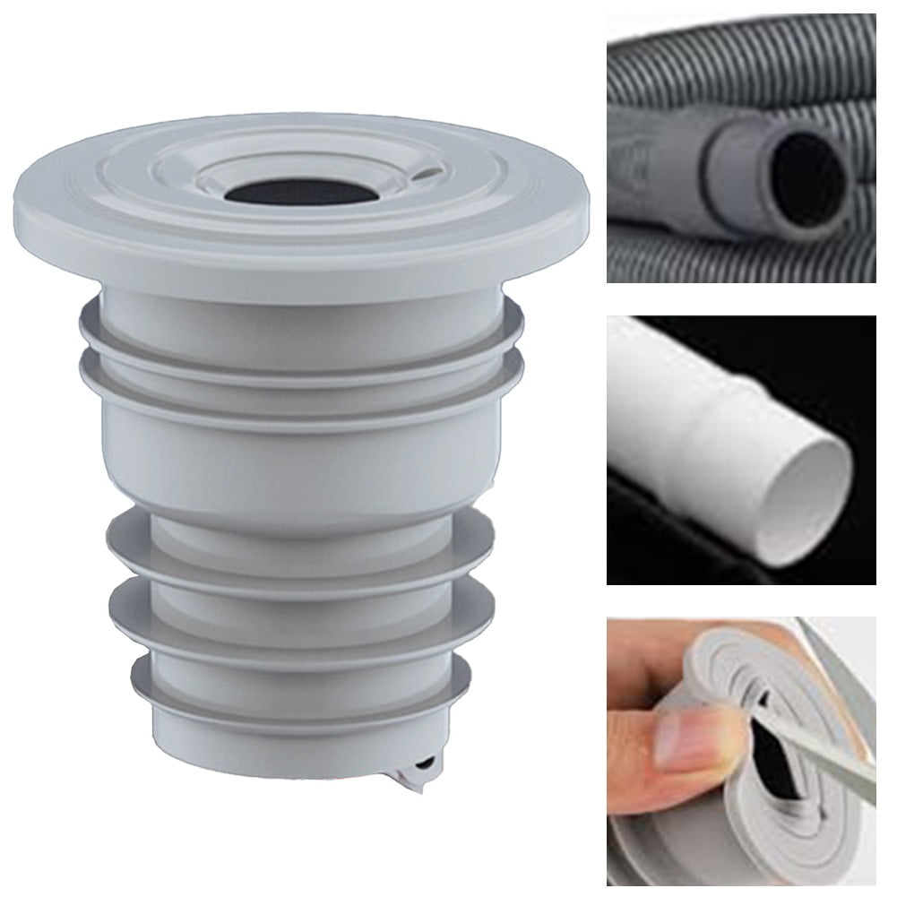 Washing Machine Drain Hose Seal, Silicone Drain Pipe Sealer Drainer for ...