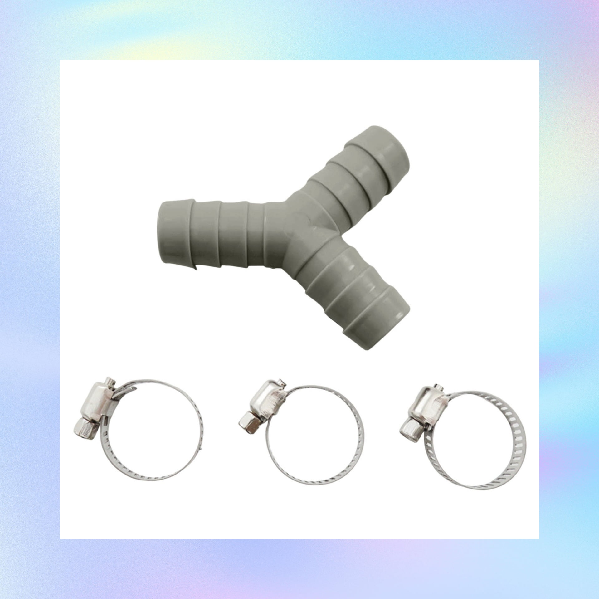 Washing Machine Drain Hose Y-Type Reducer Plastic Connector for Split ...