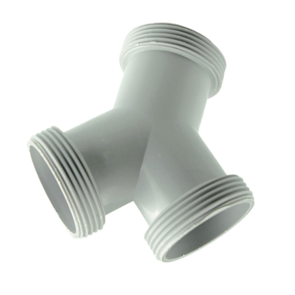 Washing Machine Drain Pipe Tees Joint Y-Type connector 3 way Sink Drain ...