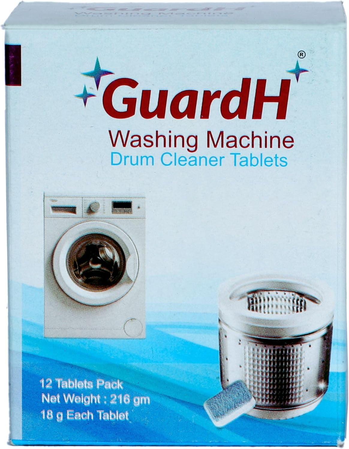 Washing Machine Drum Cleaner Tablets 12 Count 216g Deep Cleaning and ...