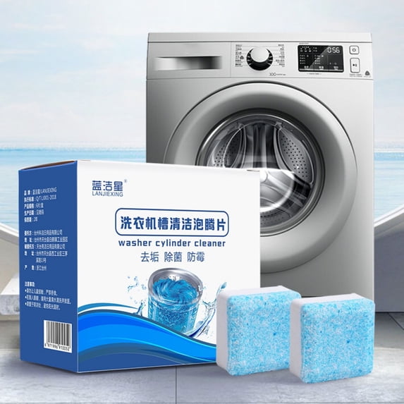 Washing Machine Effervescent Cleaner Tablets – 12 Pack Solid Drum ...