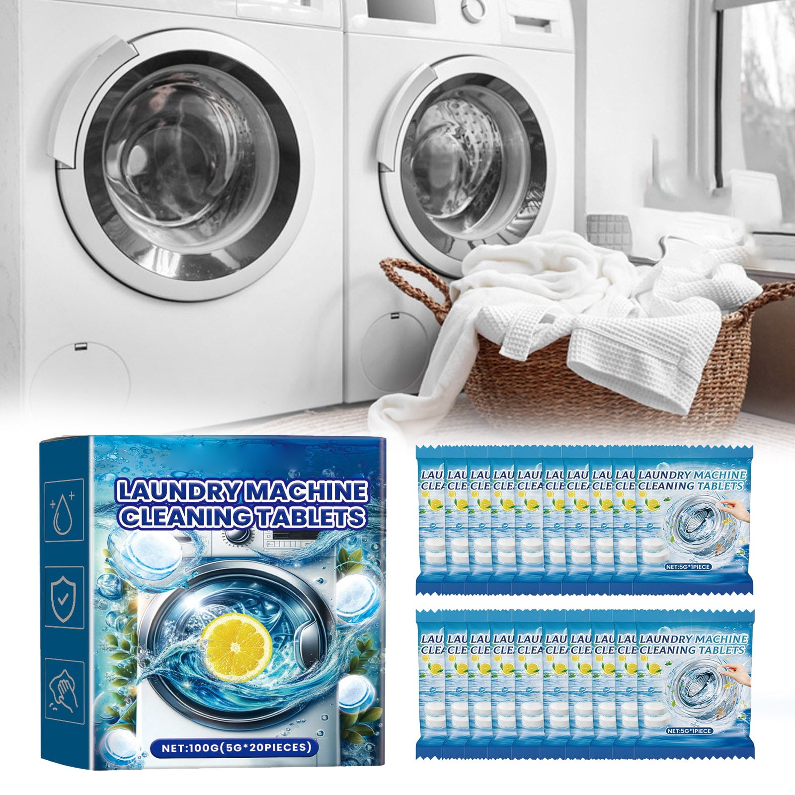 Washing Machine Effervescent Tablets For Cleaning Odors Washing Machine ...