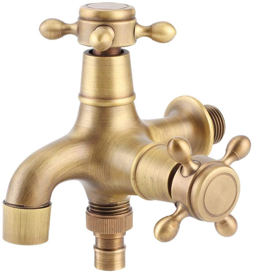 Washing Machine Faucet Faucet Outdoor Dual Use Faucet 1 Inlet 2 Outlet ...