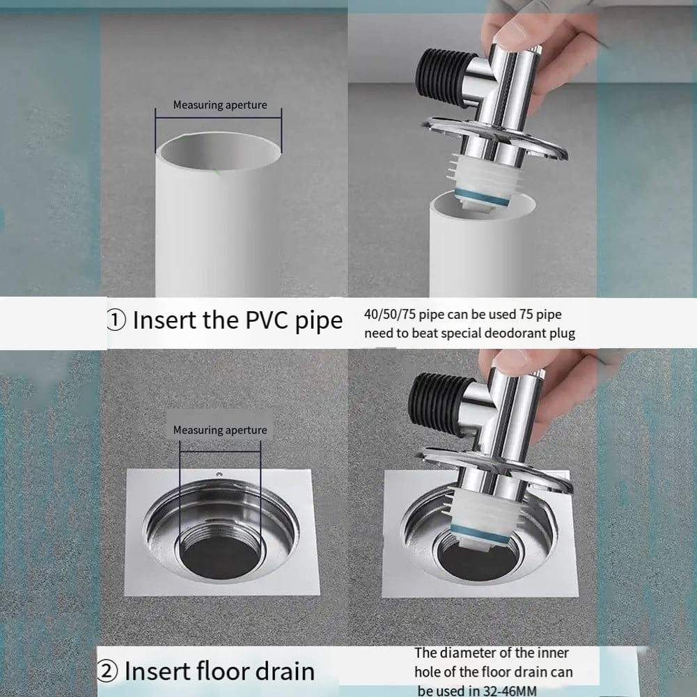Washing Machine Floor Drain Joint Double Purpose Pipe Connector Hose ...
