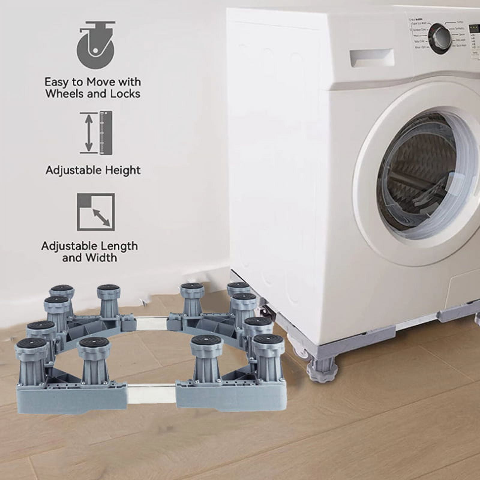 Washing Machine Holder Universal Mobile Fridge Stand Base Adjustable ...