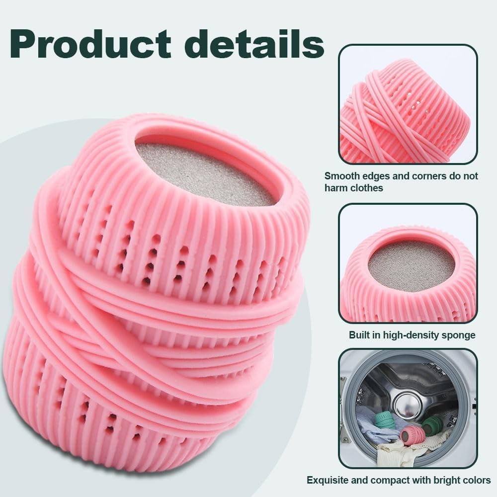 Washing Machine Laundry Ball with 10 Bags Scent Booster Beads, Fabric ...