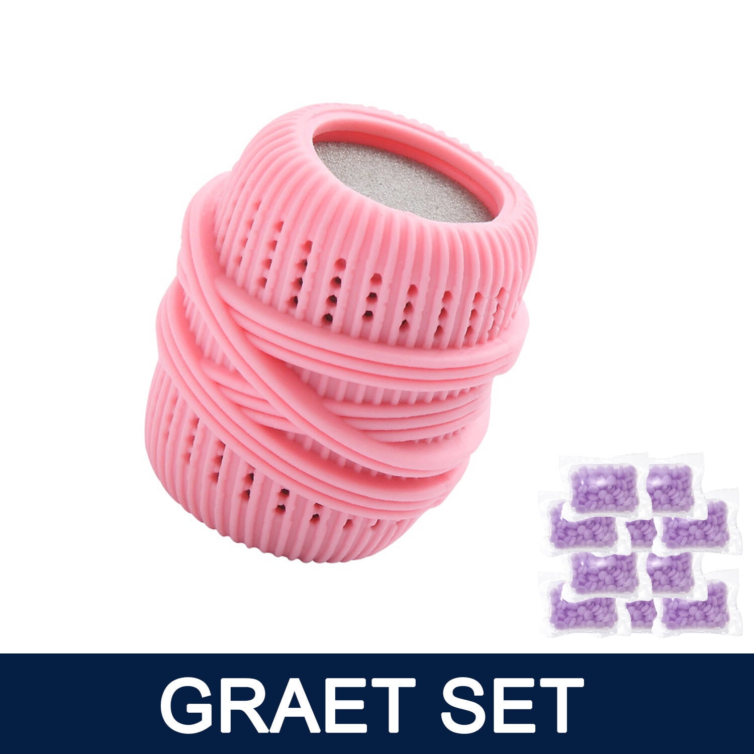 Washing Machine Laundry Ball with 10 Bags Scent Booster Beads, Fabric ...