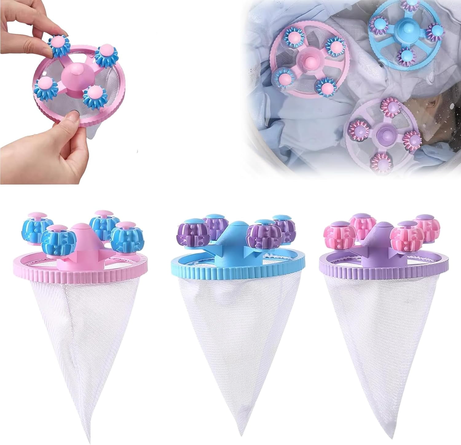 Washing Machine Lint Catcher,2025 Upgrade Pet Hair Remover for Laundry ...