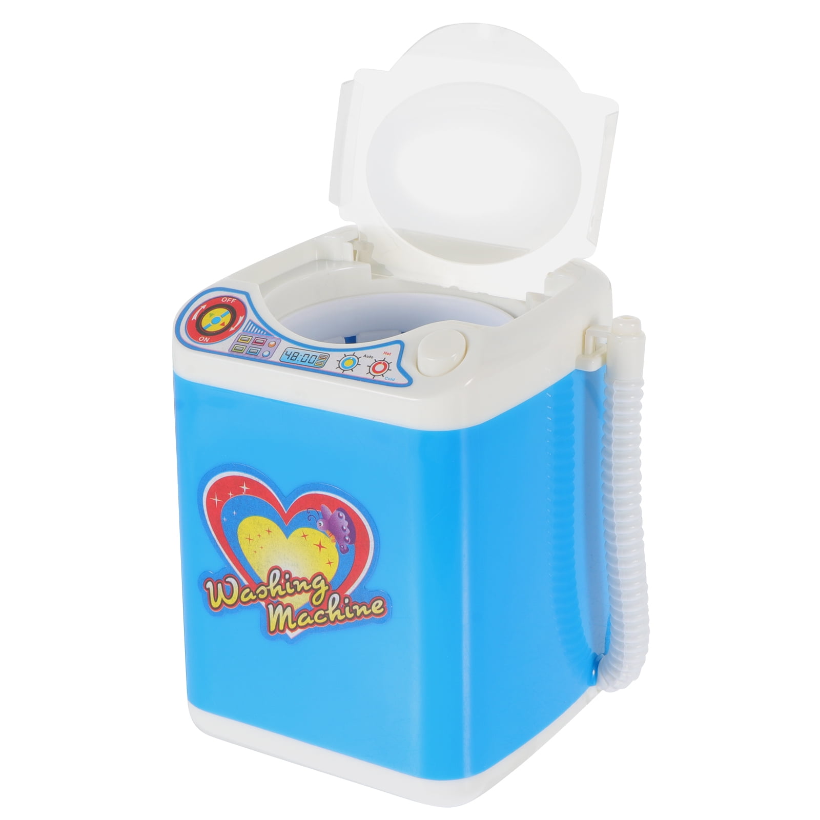 Washing Machine Model Mini Laundry Kids Toy Washer with Drum Cartoon ...