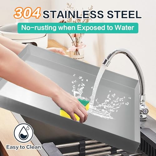Washing Machine Pan,27''x25''x2.5'' Heavy Duty 304 Stainless Steel ...