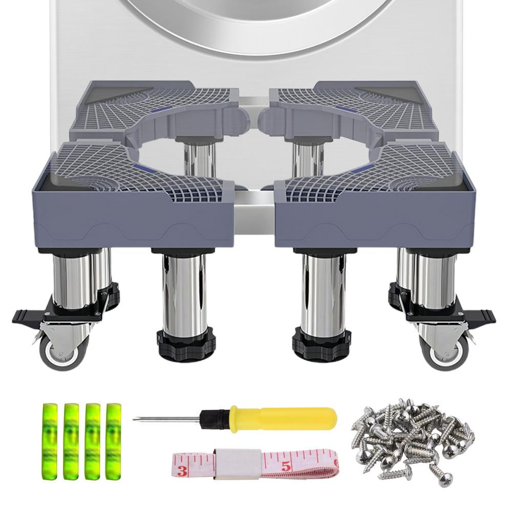 WAASOSCON Washer And Dryer Stand Adjustable Base For Dryer Mini Fridge ...