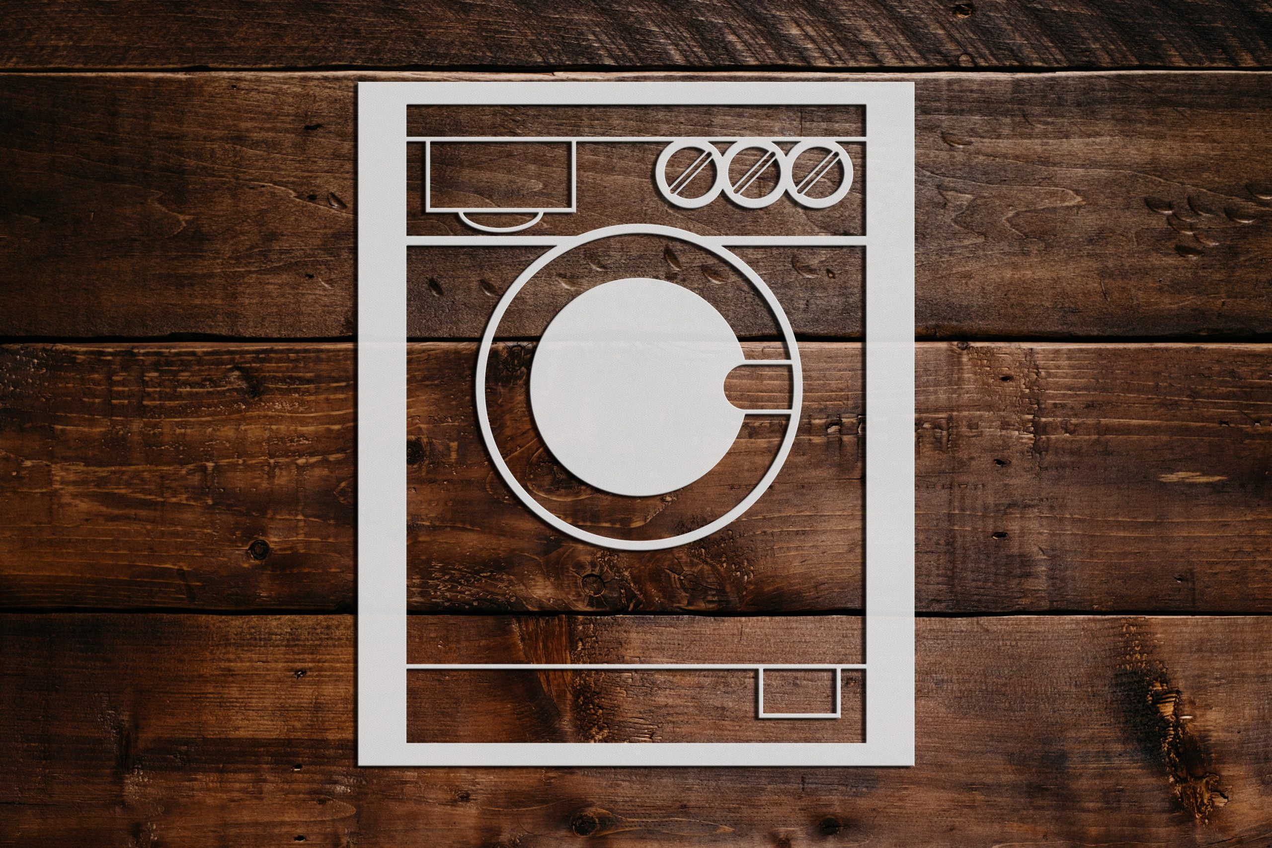 Washing Machine Stencil - Art and Wall Stencil (5"x6") - Walmart.com