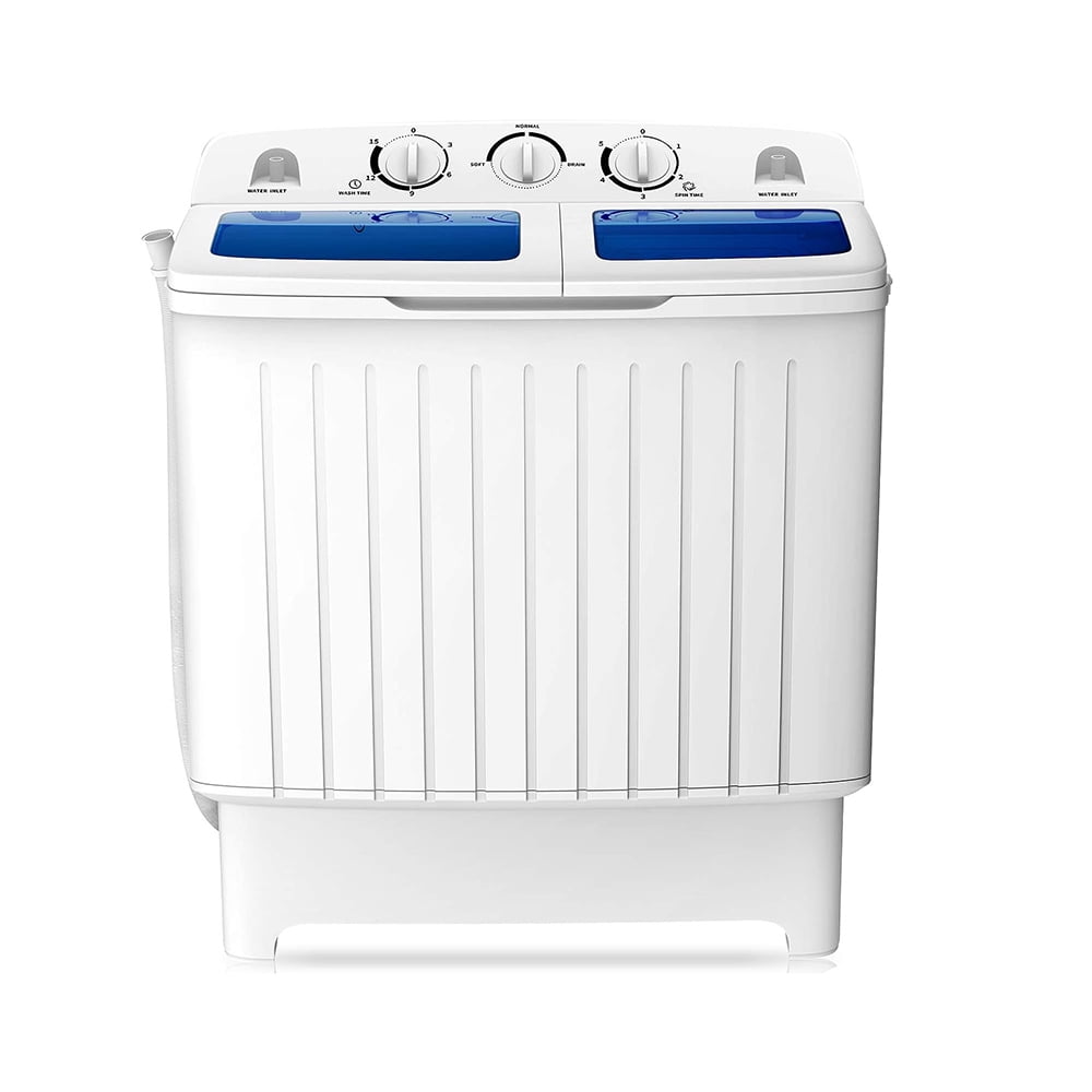 Washing Machine, Twin Tub 20 Lbs Capacity, Compact Laundry Washer (12 ...