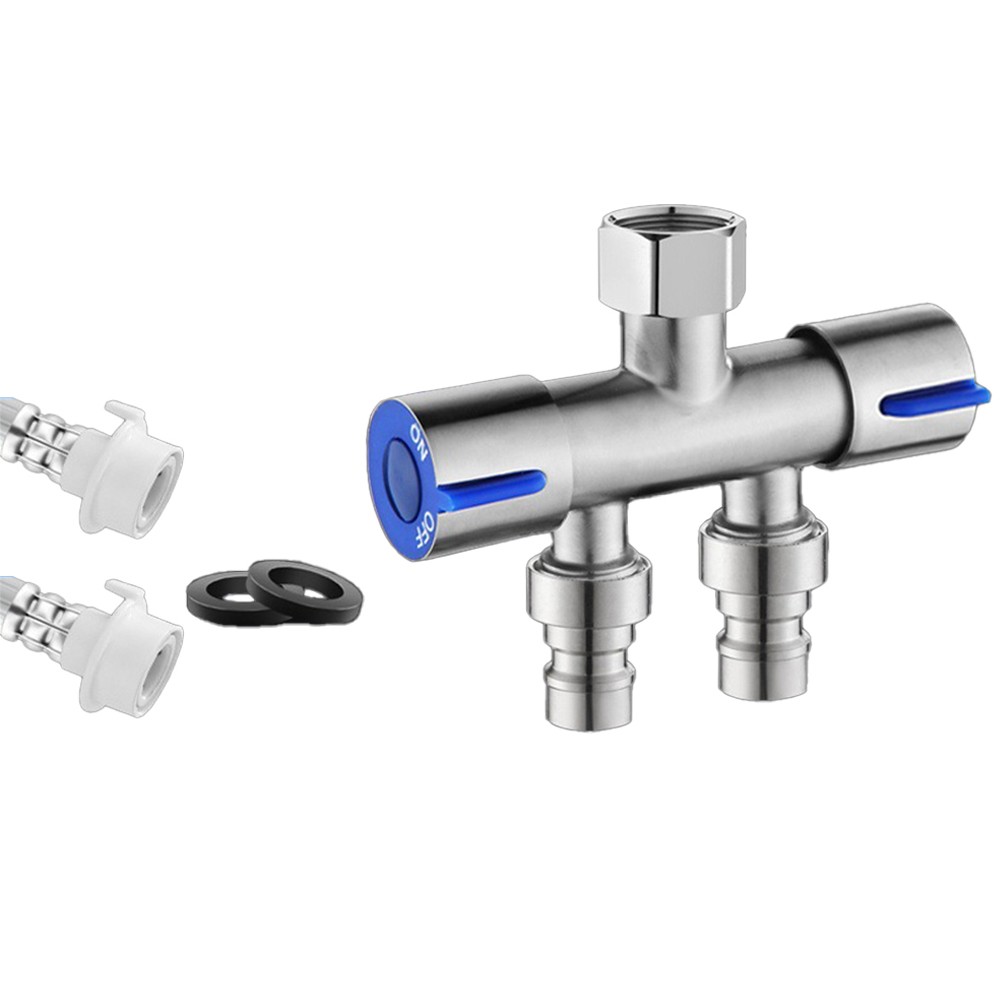 Washing Machine Water Diverter Valve Three-Way Double Control Faucet ...