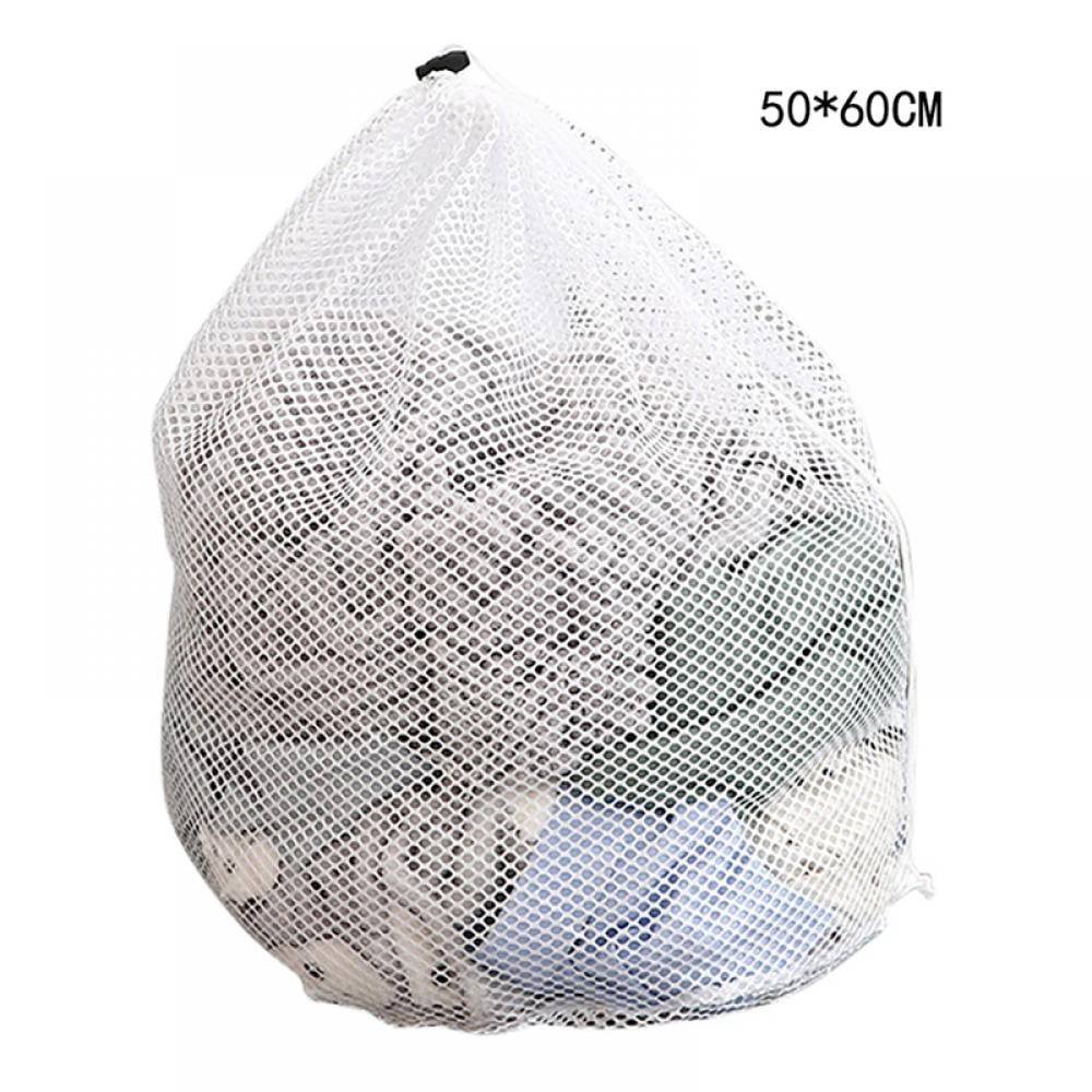 Washing Net Bags, Durable Coarse Fine Mesh Laundry Bag With Lockable ...