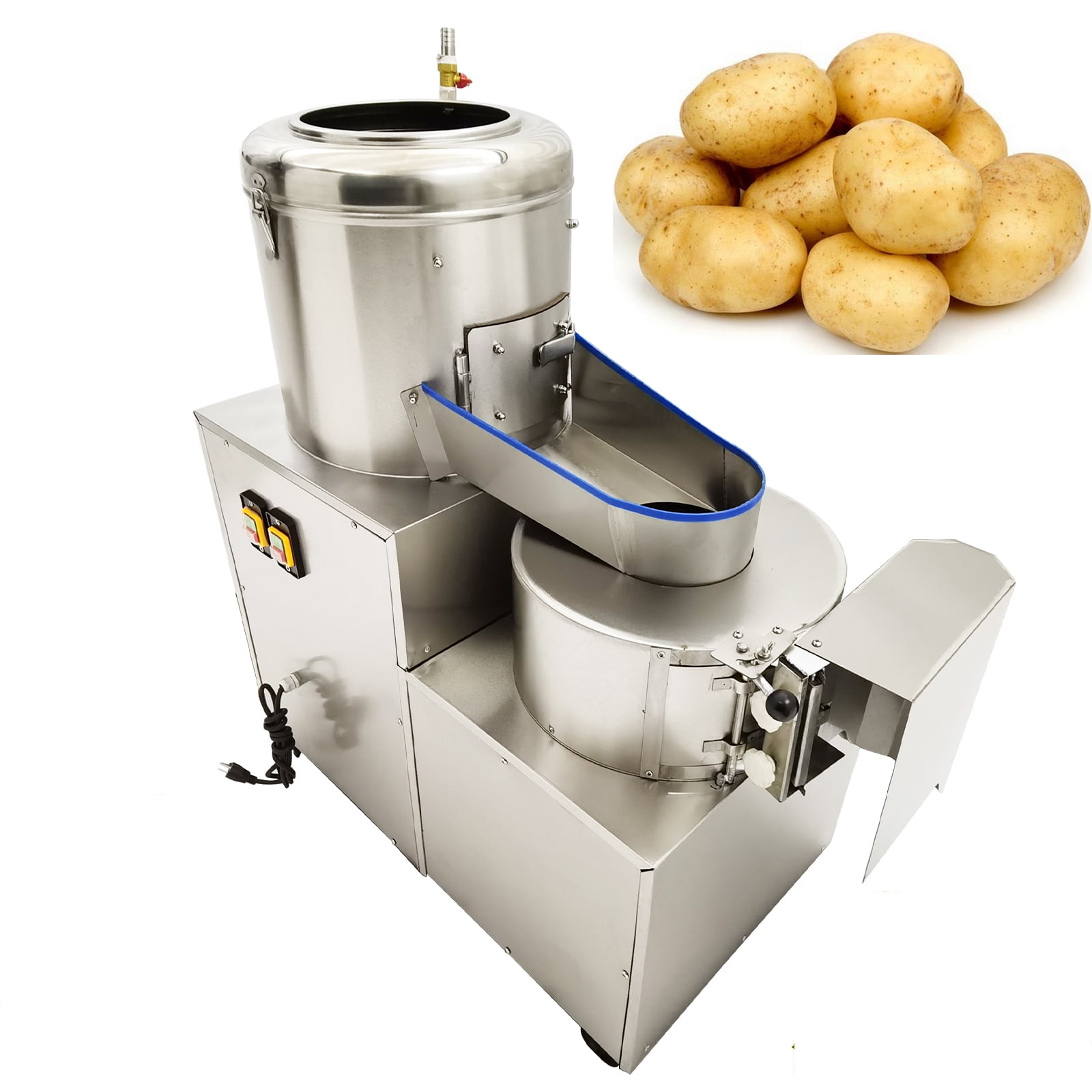 Washing Peeling Cutting Machine Slicing+Shredding Root Fruits ...