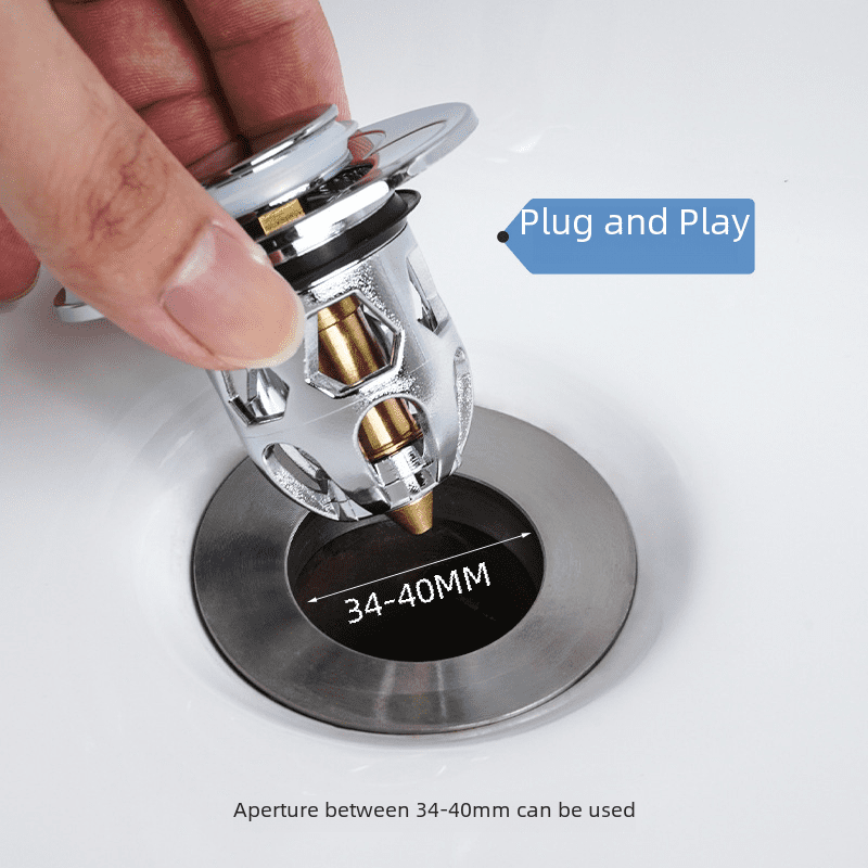 Washing basin electroplated drain bounce core wash basin copper core ...