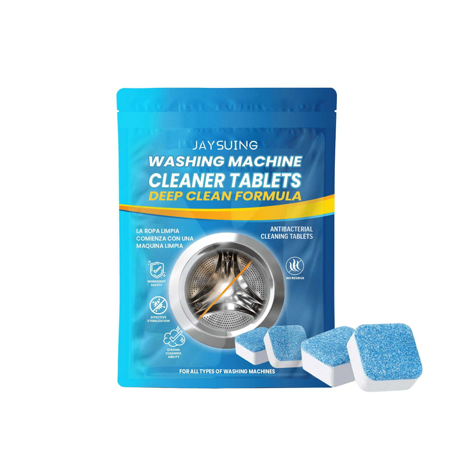 Washing machine deep cleaning tablets drum washing tank water tank dirt ...
