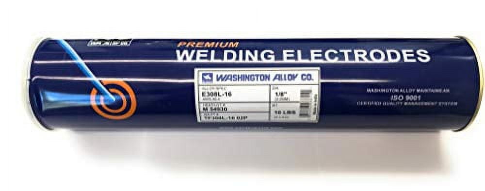 Washington Alloy 308L-16 Stick Electrode 10 LB. Package (1/8" - 10 LBS ...