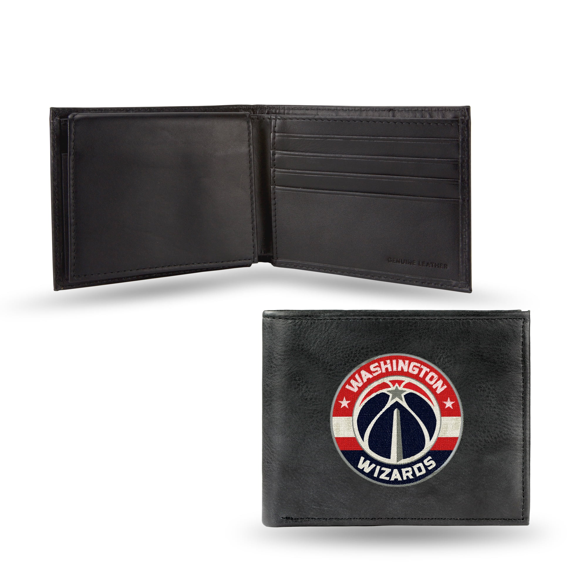 Washington Basketball Wizards Embroidered Black Leather Bifold Wallet ...