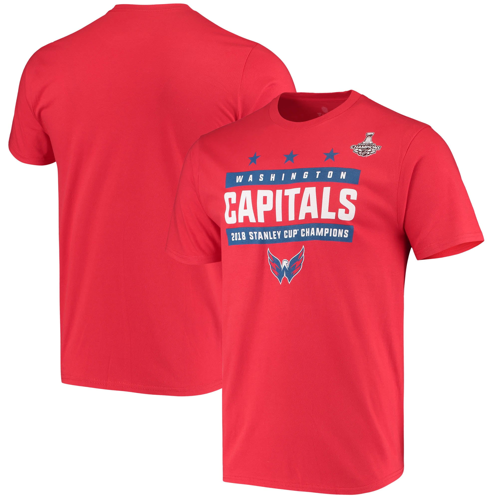 Washington Capitals Fanatics Branded Caps Champ Star T-Shirt - Red ...