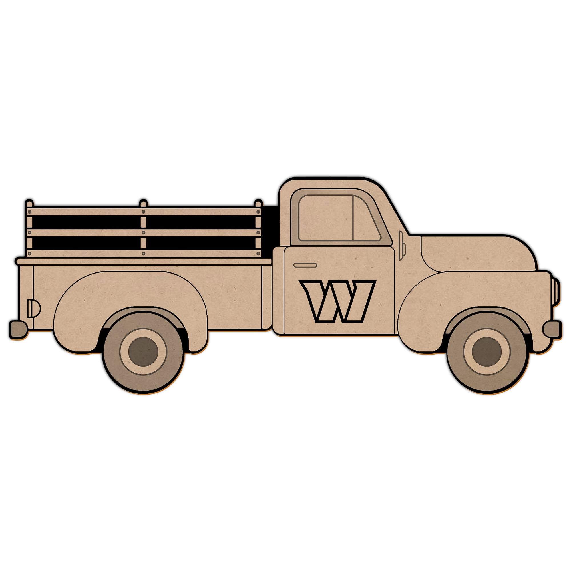 Washington Commanders 7" x 13" Truck Coloring Sign - Walmart.com