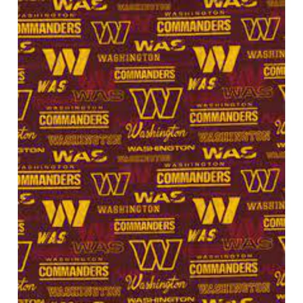 Washington Commanders Allover Cotton Fabric - Walmart.com