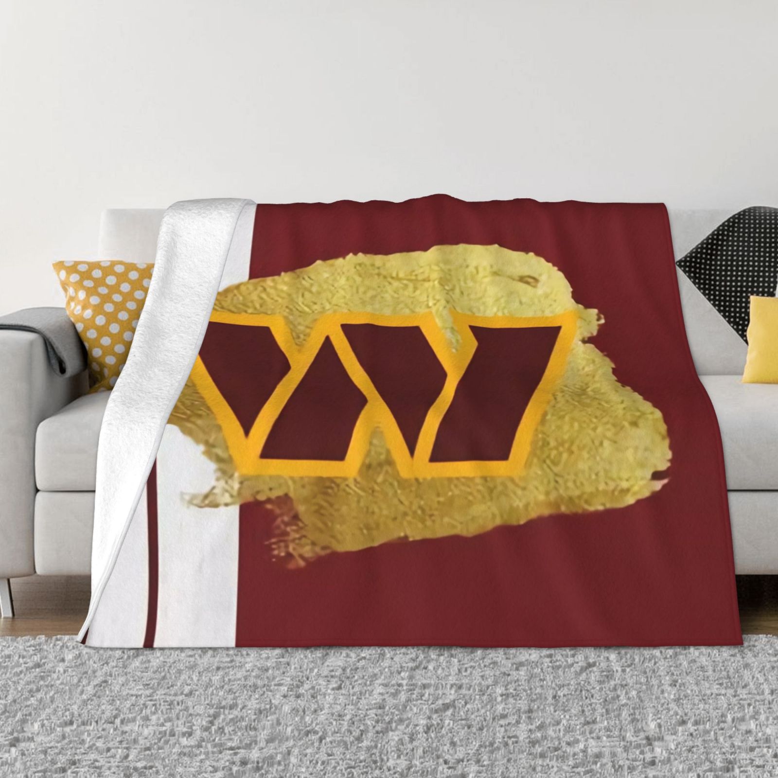 Commanders Blanket Team Custom 30" x 40", 40" x 50", 50" x 60", 60" x ...