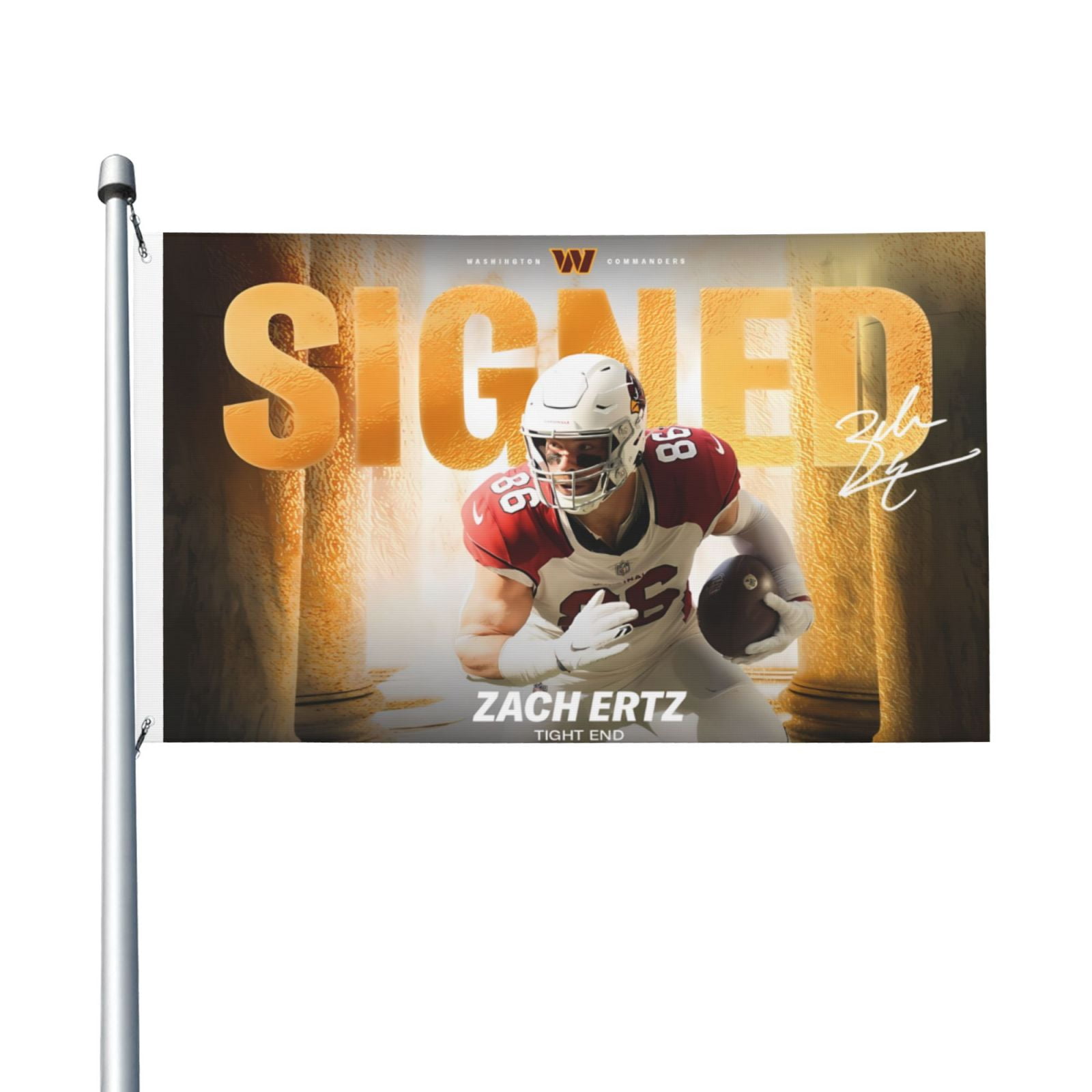 Commanders Double Sided Outdoor Decorative Flag Support Flag ...