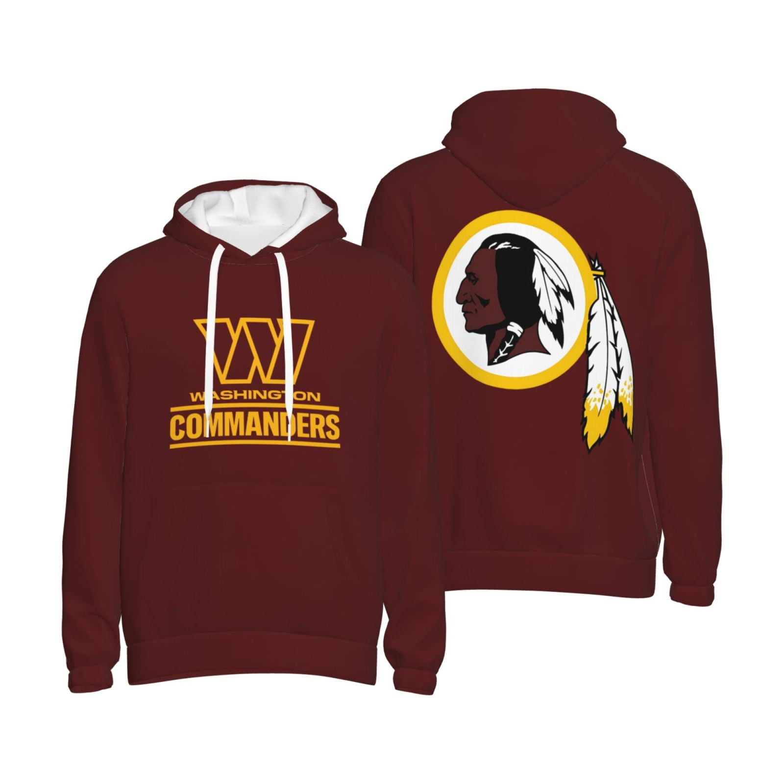 Commanders Football Team Unisex Adult Pullover Sweatshirt Sport Hoodie Autumn And Winter Long ...