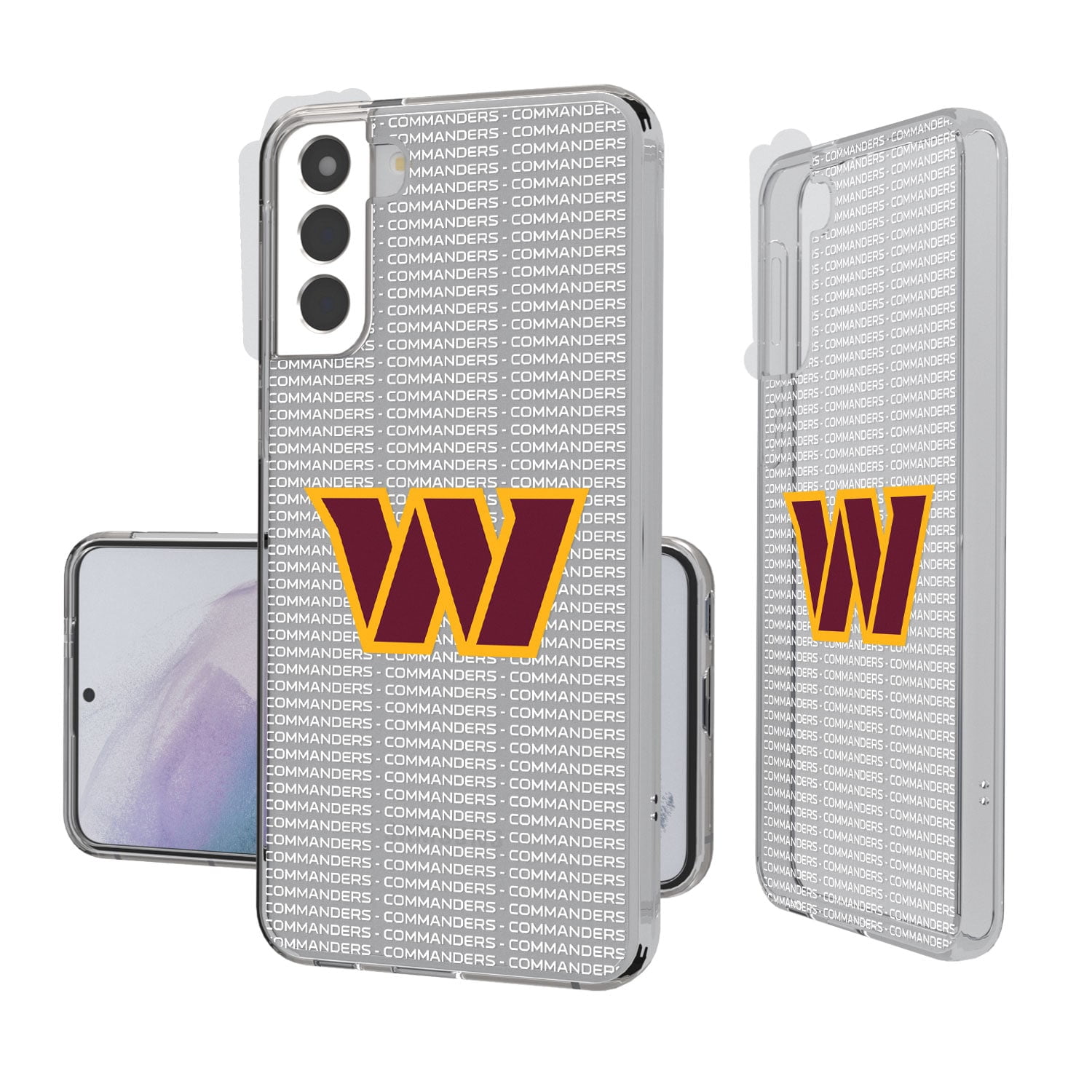 Washington Commanders Galaxy Clear Text Backdrop Design Case - Walmart.com