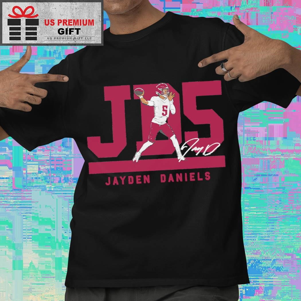 Washington Commanders Jayden Daniels signature JD5 logo shirt - Walmart.com