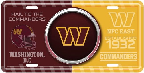 Washington Commanders NFL Bullseye License Plate - Walmart.com