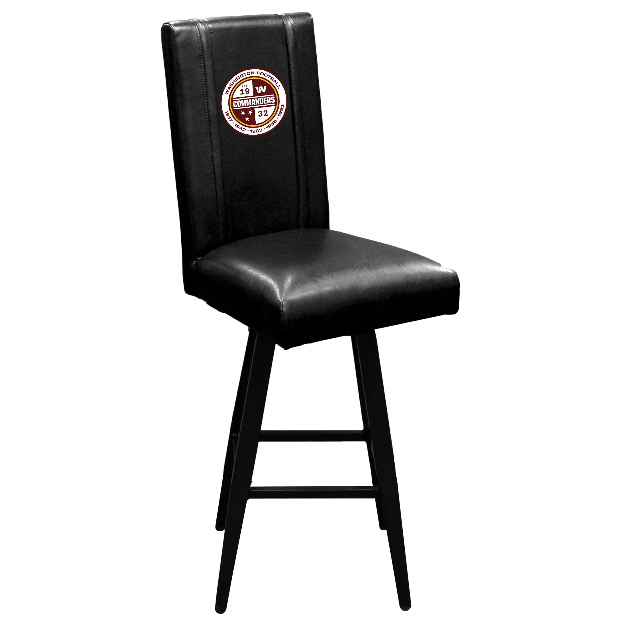 Black Washington Commanders Seal Logo Swivel Bar Stool 2000 - Walmart.com