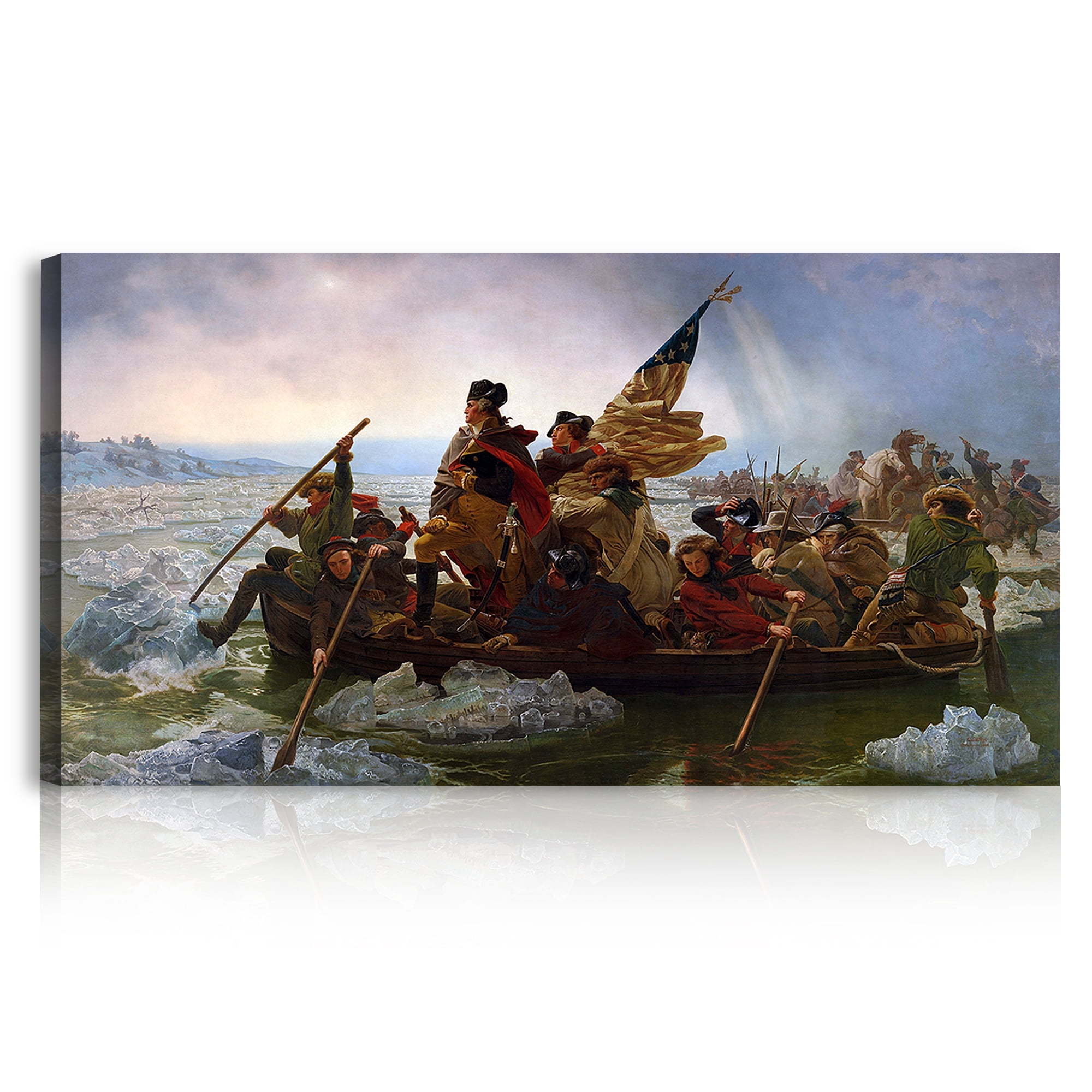 Washington Crossing The Delaware 1851 by Emanuel Leutze The World ...