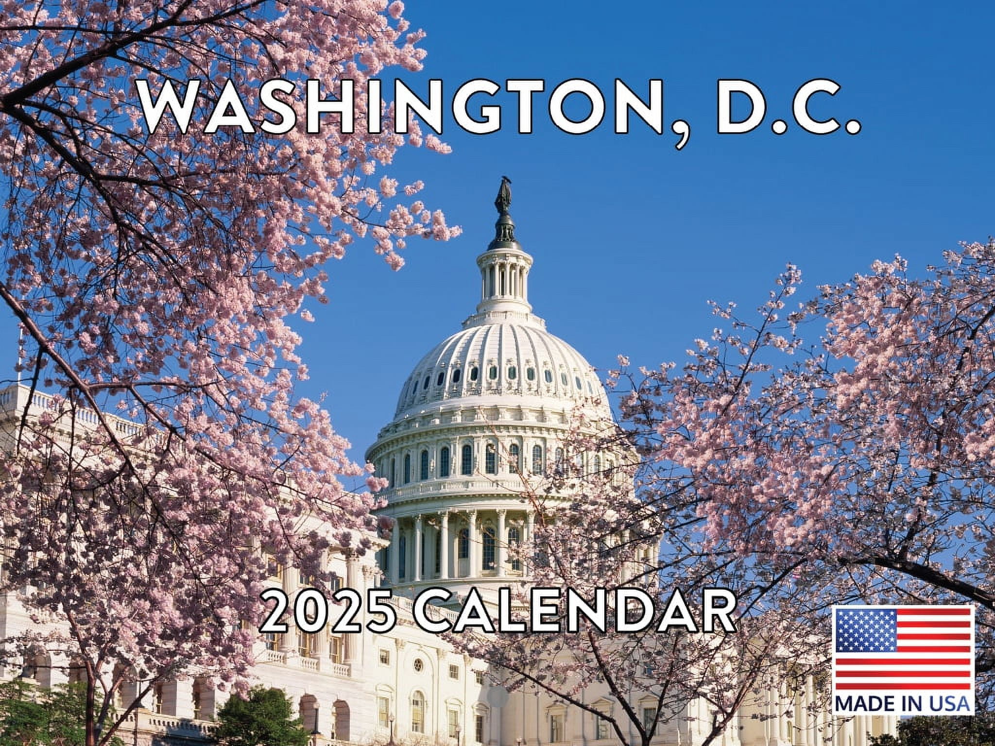 Washington DC Calendar 2025 Monthly Wall Calender 12 Month | American ...