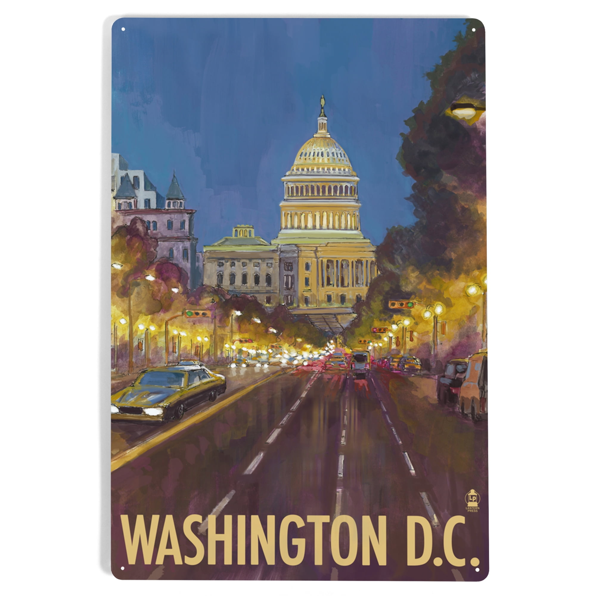Washington DC, Capitol Building (12x18 Aluminum Art, Indoor Outdoor ...