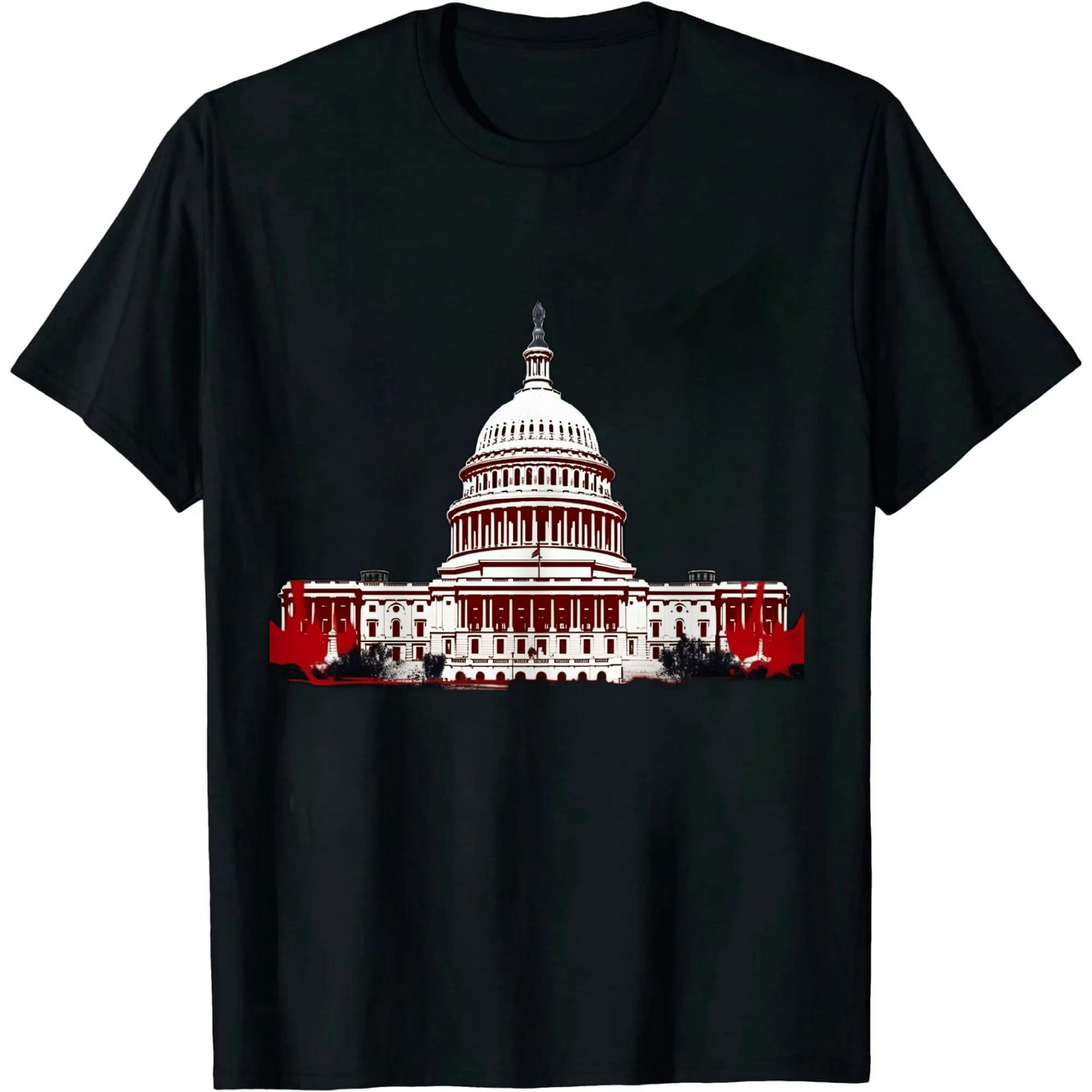 Washington DC Flag Love Capitol Hill Souvenir Travel Skyline T-Shirt ...