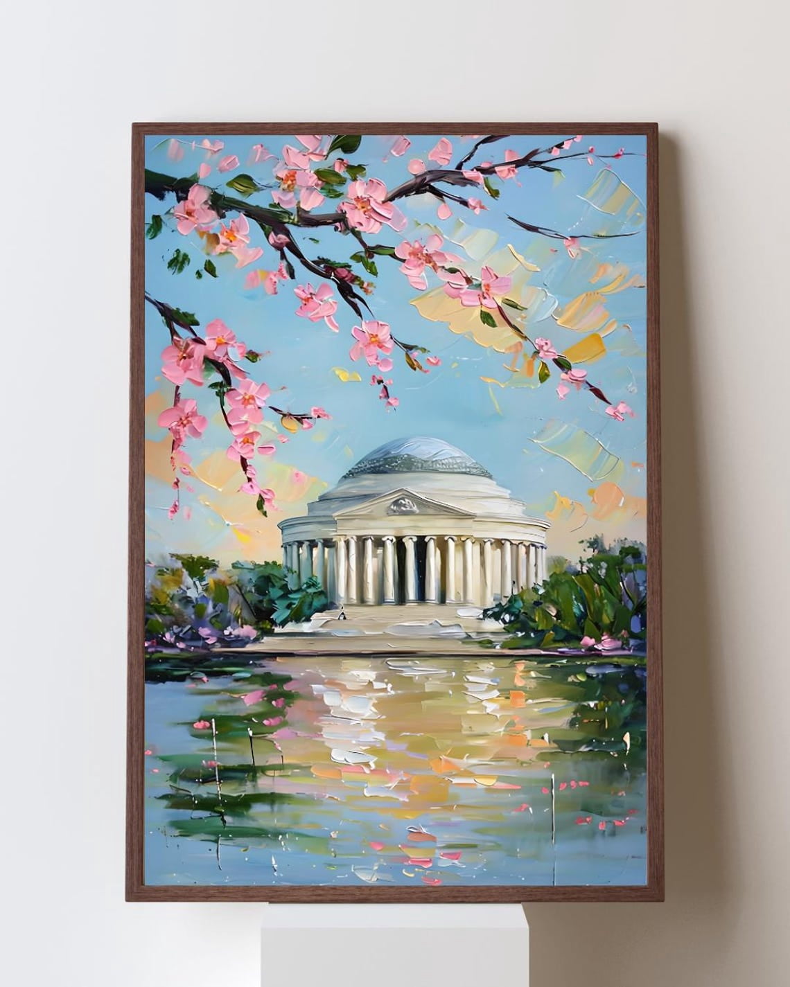 Washington DC Jefferson Memorial Cherry Blossoms Tidal Basin Spring ...