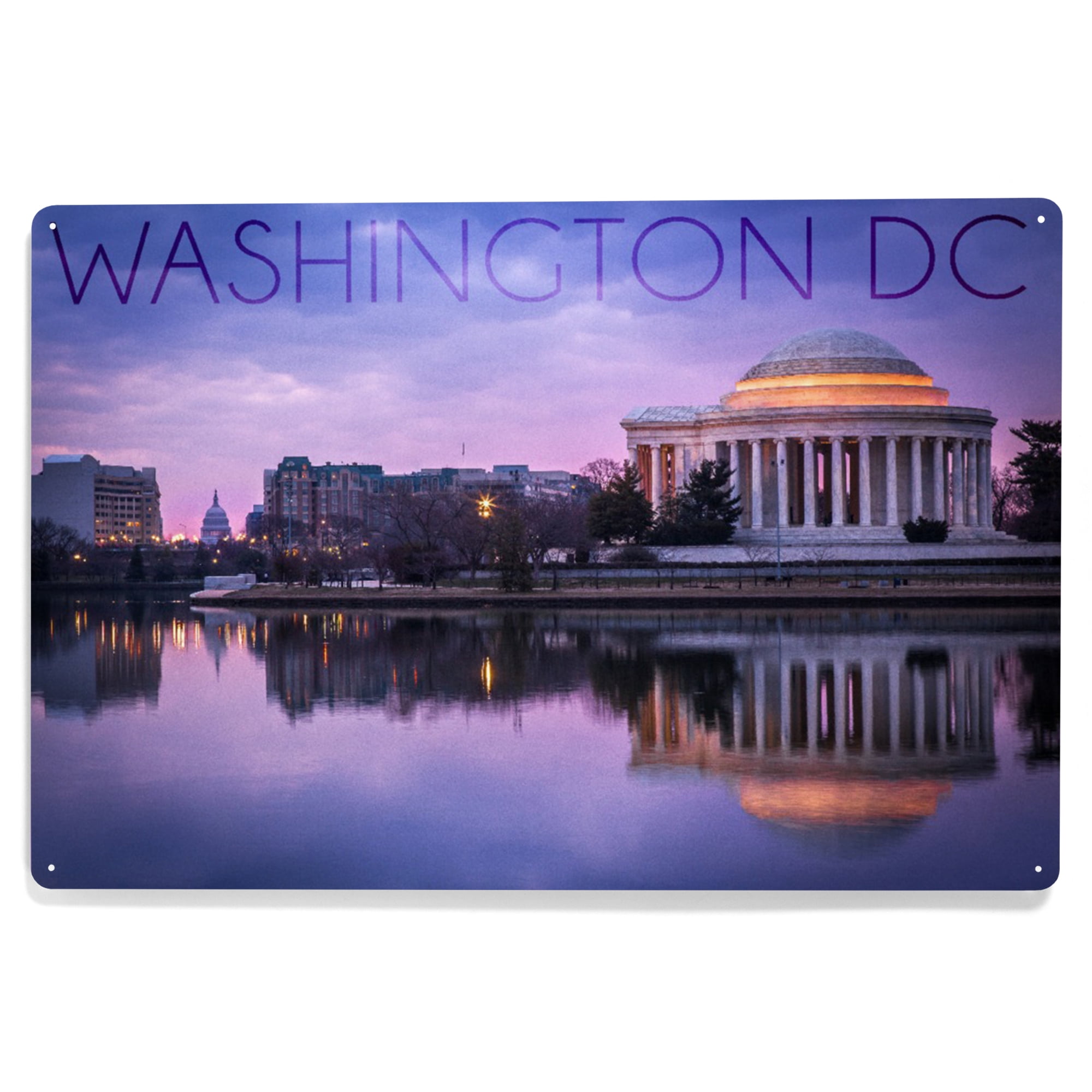 Washington, DC, Monument and Water (12x18 Aluminum Art, Indoor Outdoor ...