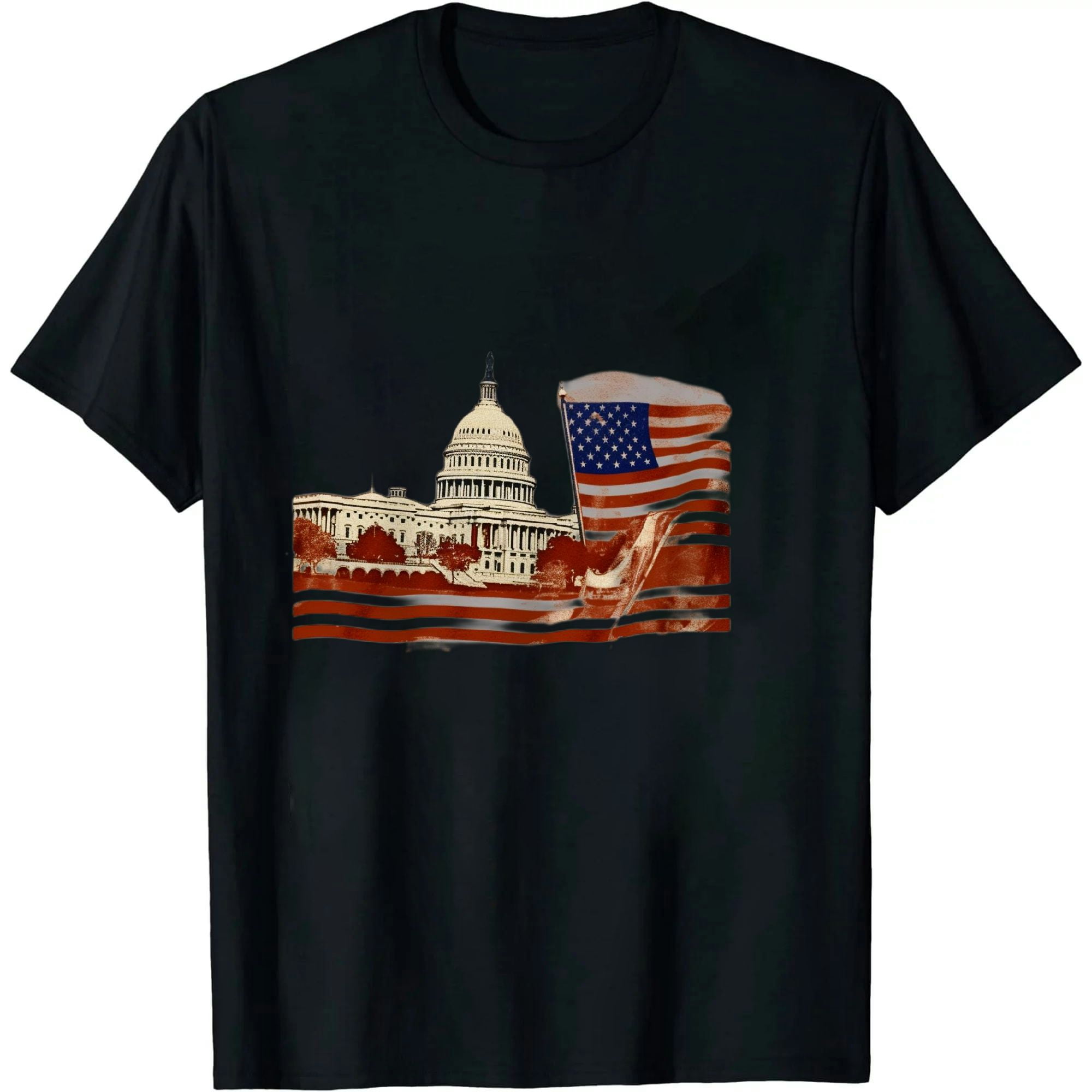 Washington DC Skyline Monuments T-Shirt - Walmart.com