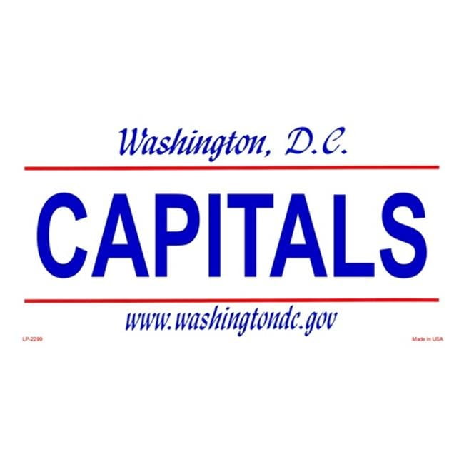 Washington DC State Background License Plates- Capitals - Walmart.com